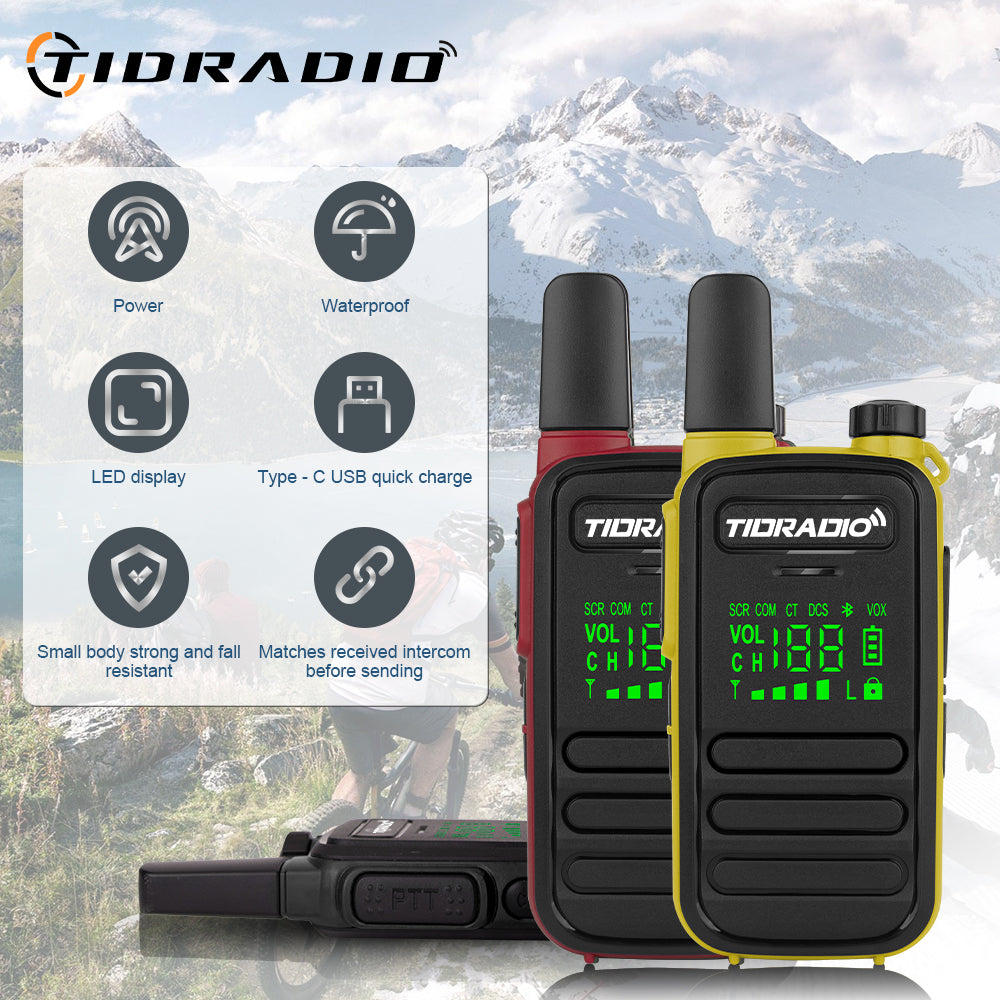 M11 Waterproof FRS / PMR Radio 2 Packs – Tidradio