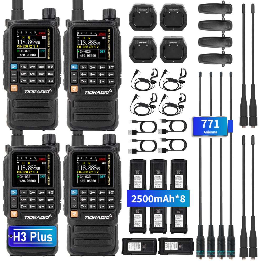 TIDRADIO TD-H3 Plus Bluetooth Ham GMRS Radio Handheld NOAA Weather ...