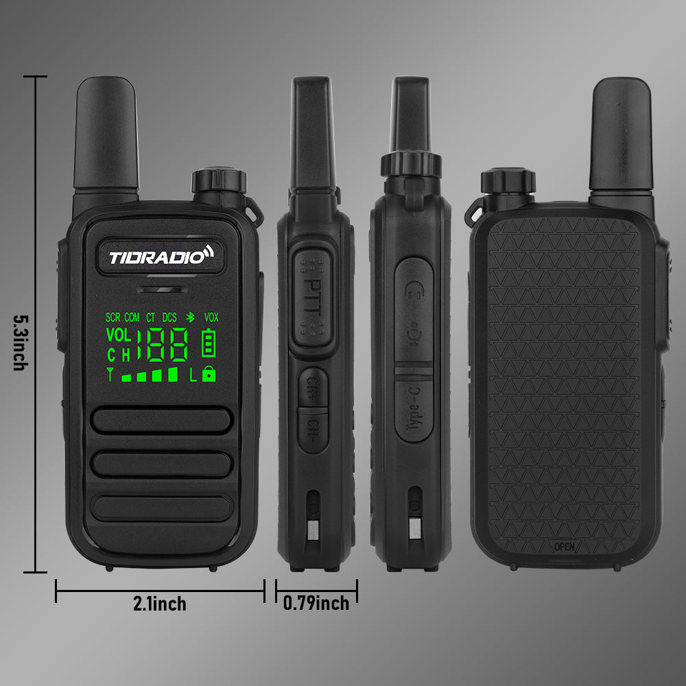 M11 Waterproof FRS / PMR Radio 2 Packs – Tidradio