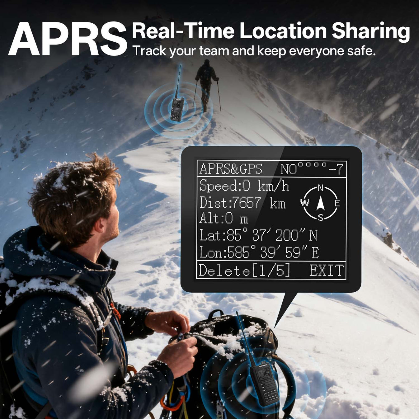 TIDRADIO TD-H9 10W APRS GPS Bluetooth Ham GMRS Walkie-talkie – Tidradio