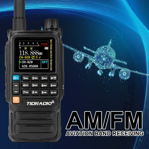 New TIDRADIO TD-H3 Plus Bluetooth Ham GMRS Radio Handheld NOAA Weather ...